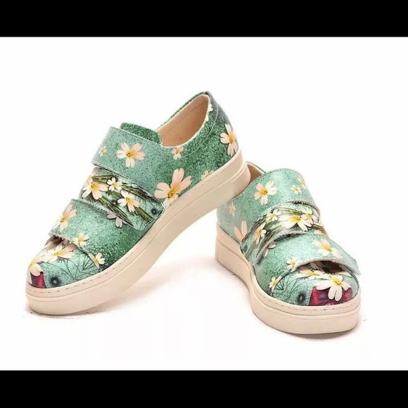 neefs | Shoes | Neefs Velcro Sneakers Floral | Poshmark